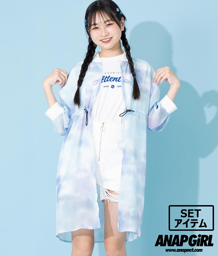 タイダイ シアー カーデ × Tシャツ セット(トップス/Tシャツ・カーディガン) | ANAP GiRL | レディースファッション通販ANAPオンライン